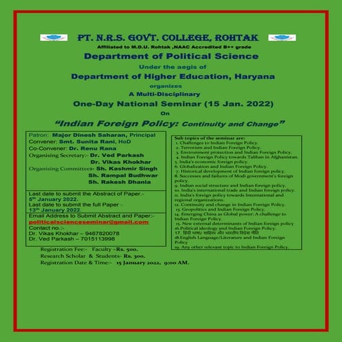 National seminar | PDF