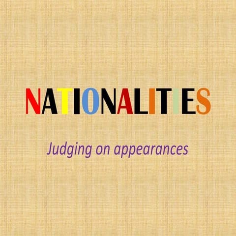 National stereotypes | PPT