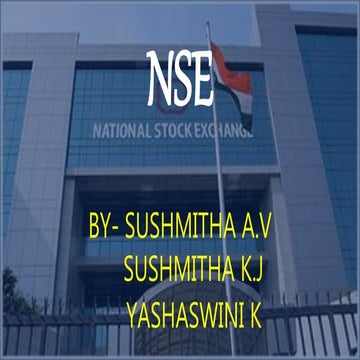 National stock exchange (nse) | PPTX | Stocks and Bonds | Personal ...
