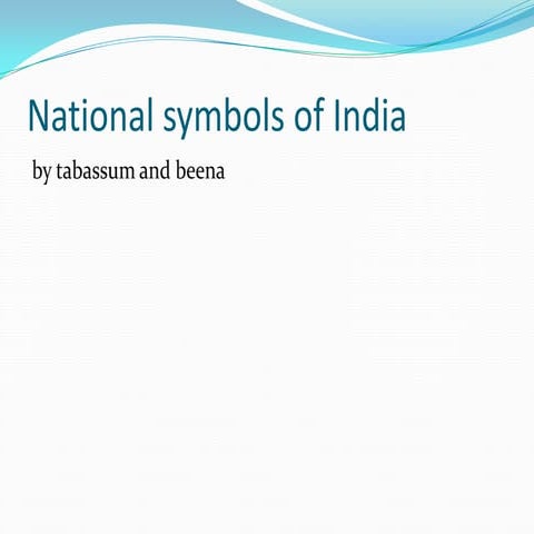 National symbol of india | PPT