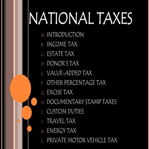 National taxes | PPTX