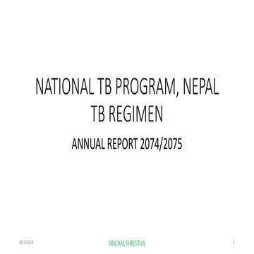 National TB program (New), Nepal | PPTX