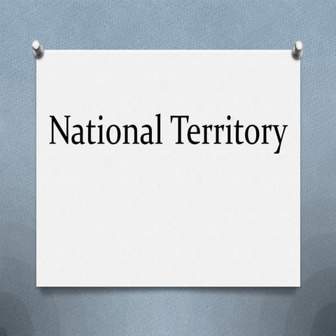 National territory | PPTX