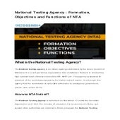 National Testing Agency _ Formation, Objectives and Functions of NTA.docx
