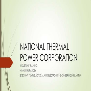 National thermal power corporation | PPTX