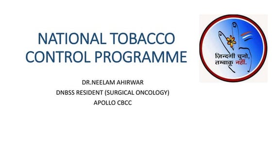 National tobbacco control programme | PPTX | Illegal Drugs, Tobacco ...
