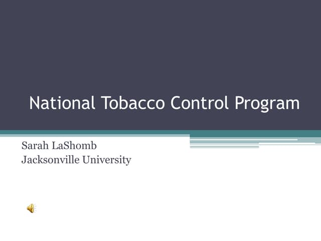 National tobacco control program (ntcp) in india | PDF