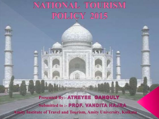 National tourism policy | PPTX