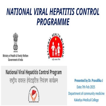 NATIONAL VIRAL HEPATITIS CONTROL PROGRAM | PPTX