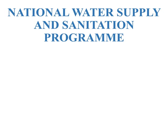 Introduction to water supply scheme | PDF