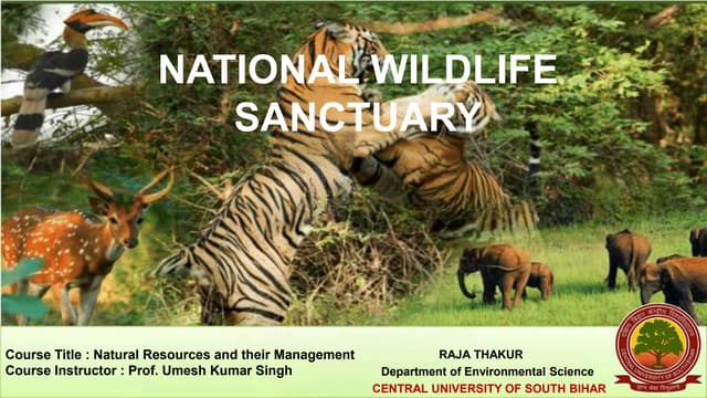National parks of india ppt | PPTX