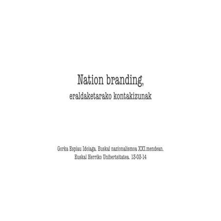 Nation branding | PDF