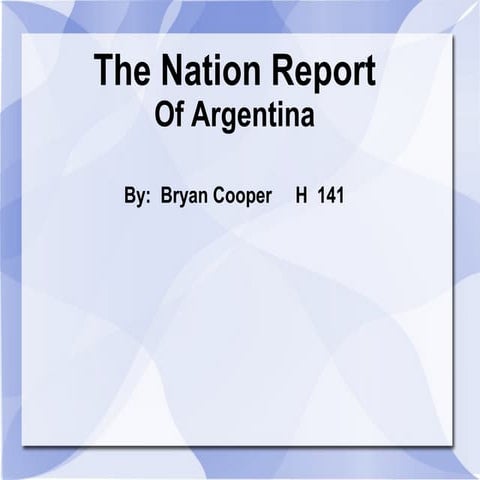 Argentina powerpoint | PPTX