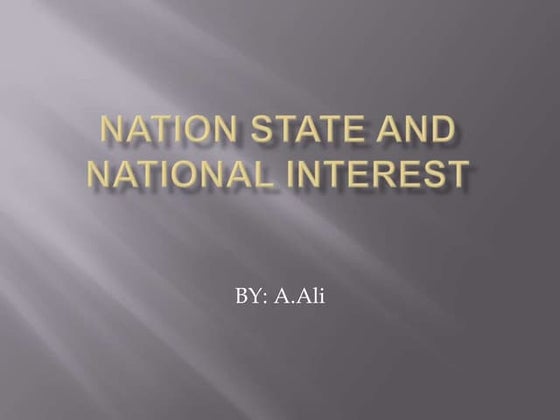 Difference State Actors and Non state Actors | PPT
