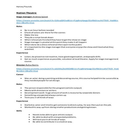 Nation theatre research | DOCX