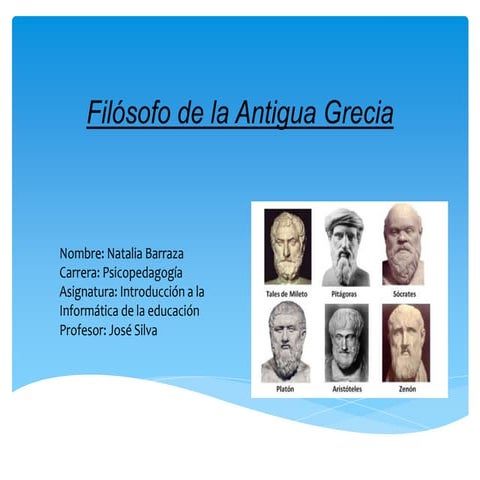 filosofos de la antigua grecia | PPTX