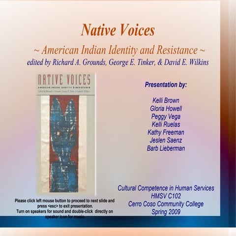 Native Voices | PPT