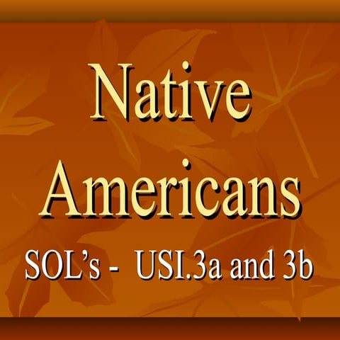 Native americans | PPTX