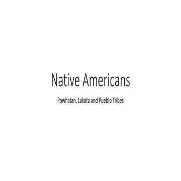 Native Americans | PPTX