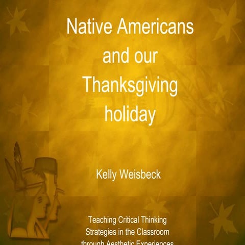Native americans and our thanksgiving holiday | PPT