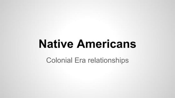 Food in the colonies | PPT