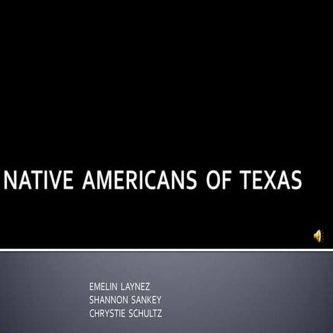Native Americans Of Texas | PPTX