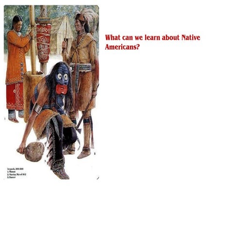 Native American Diagnostic Worksheets | PPTX