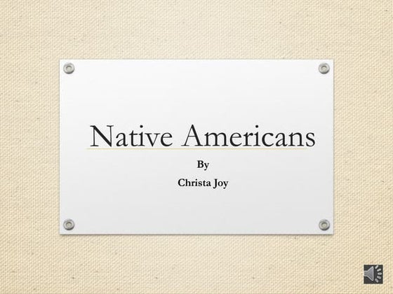 Native Americans powerpoint | PPT