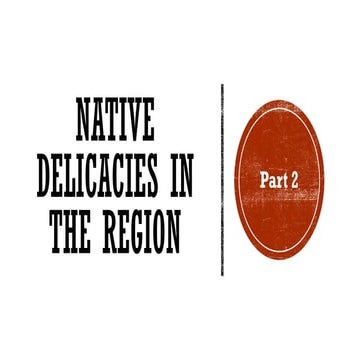 TAUSUG FAMOUS DISH AND DELICACIES | PPTX