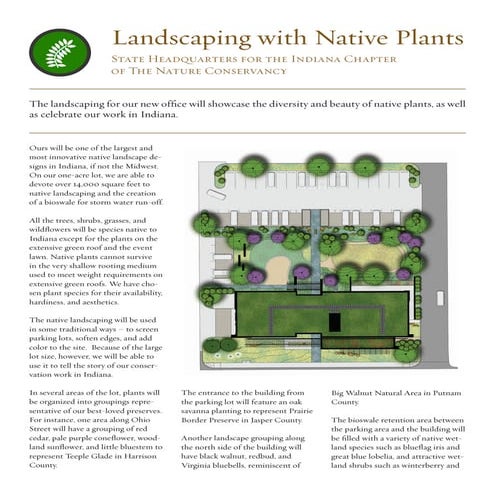 Landscaping with Native Plants - Campaign for a Sustainable Indiana | PDF