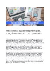 Understanding Mobile App Development Basics | PDF