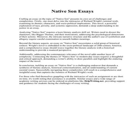 Native Son Essays.pdf