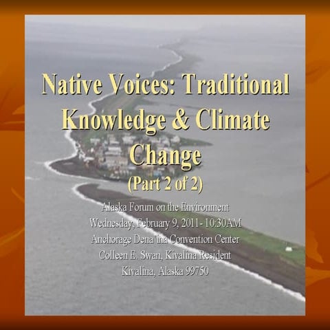 Native voices afe 2011 copy | PPT