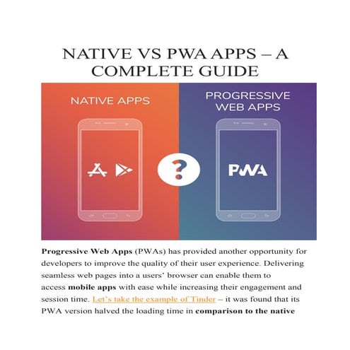 NATIVE VS PWA APPS – A COMPLETE GUIDE | PDF