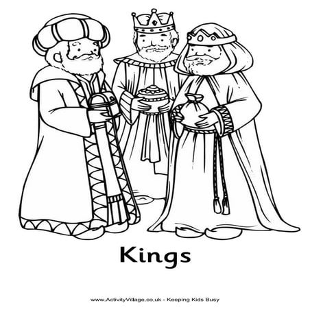 Nativity colouring kings | PDF