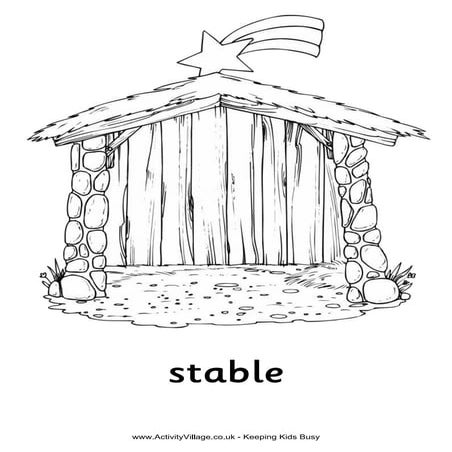 Nativity colouring stable | PDF