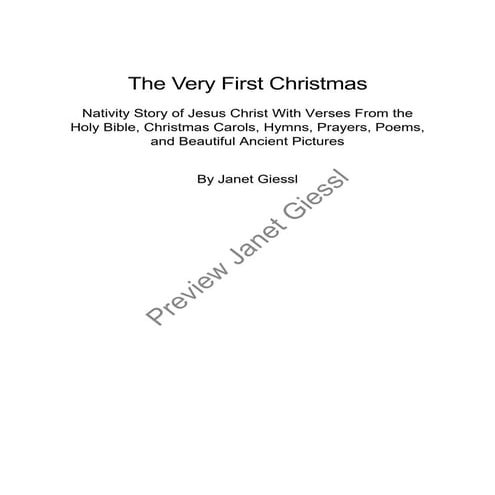 The Very First Christmas Preview | PDF