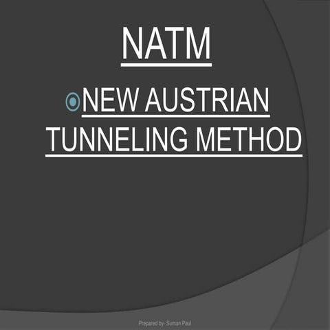 NATM Tunneling ppt | PPT