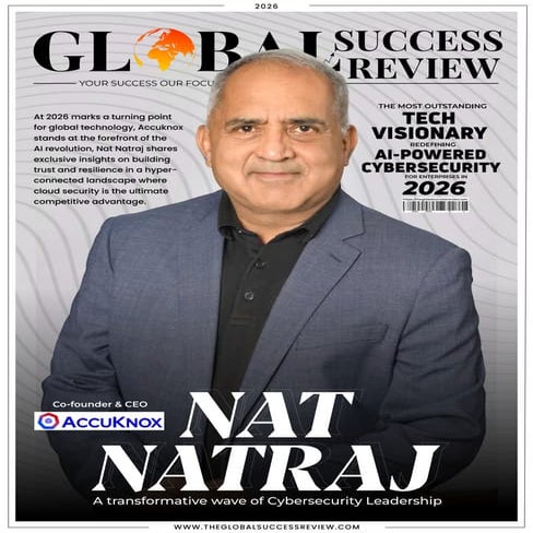 The Global Success Review Magazine Nat Natraj for The Most Outstanding ...