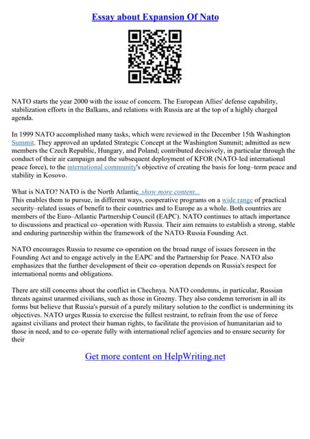 NATO | PPTX | Europe Travel | Travel Locations