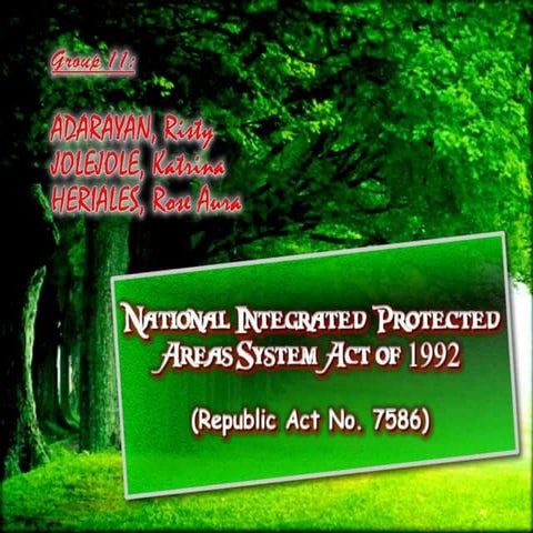 National Integrated Protected Areas | PPTX