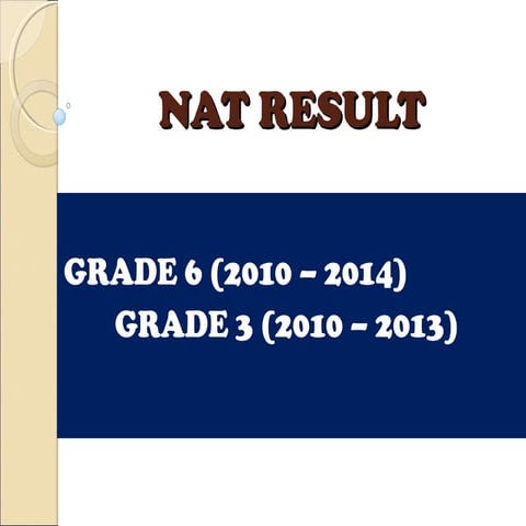 Nat result presentation (2010-2014) | PPT