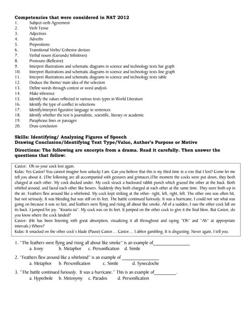 NAT Reviewer for Grade 6 (Mathematics) | DOCX | Physics | Science