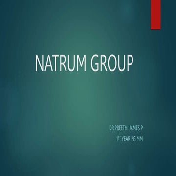 NATRUM GROUP. BHMS | PPTX