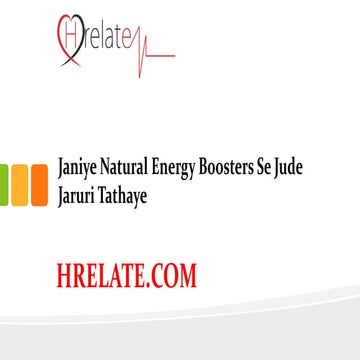 Natural energy-boosters | PPTX