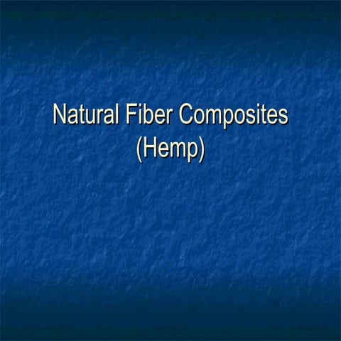 Natural fibre-composites | PPT