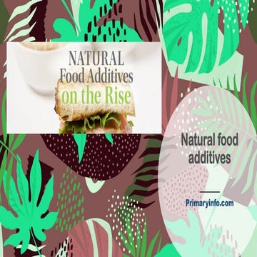 Natural food-additives | PDF