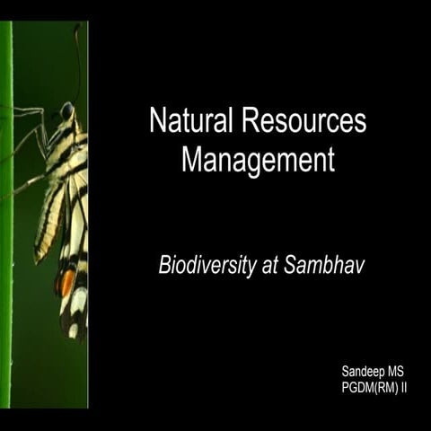 Natural Resources Management | PPT