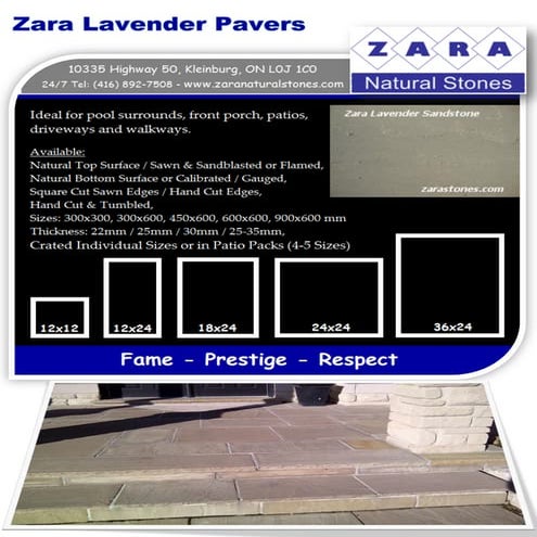 Natural Stone Limestone Algonquin Brown Pavers Zara Specs | PDF