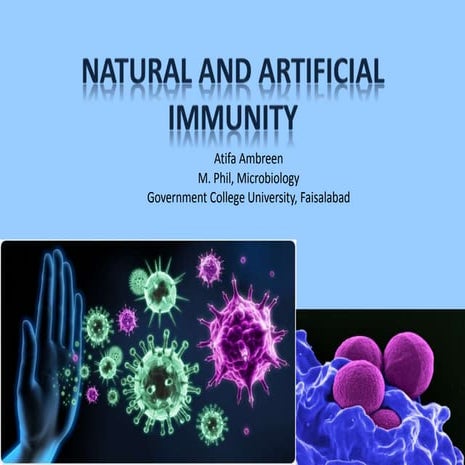 Natural and Artificial immunity | PPTX